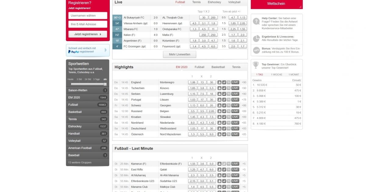 Tipico Testbericht » Bis zu 100€ Sportwetten Bonus → Feb. 2020